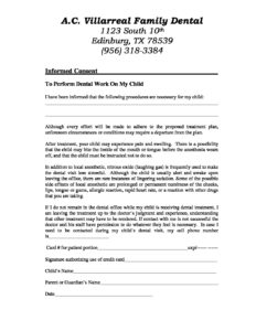 Informed Consent for Child